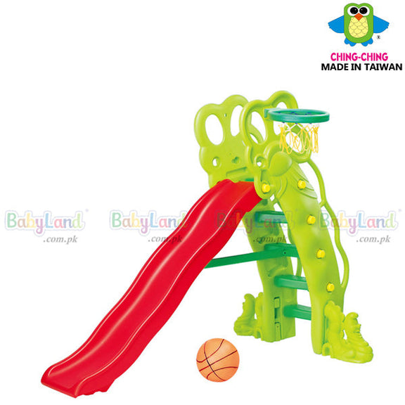 Kids Slide with Basket Ball Hoop 2-In-1 (L-81.5" W-50" H-63") – Giggle Nest