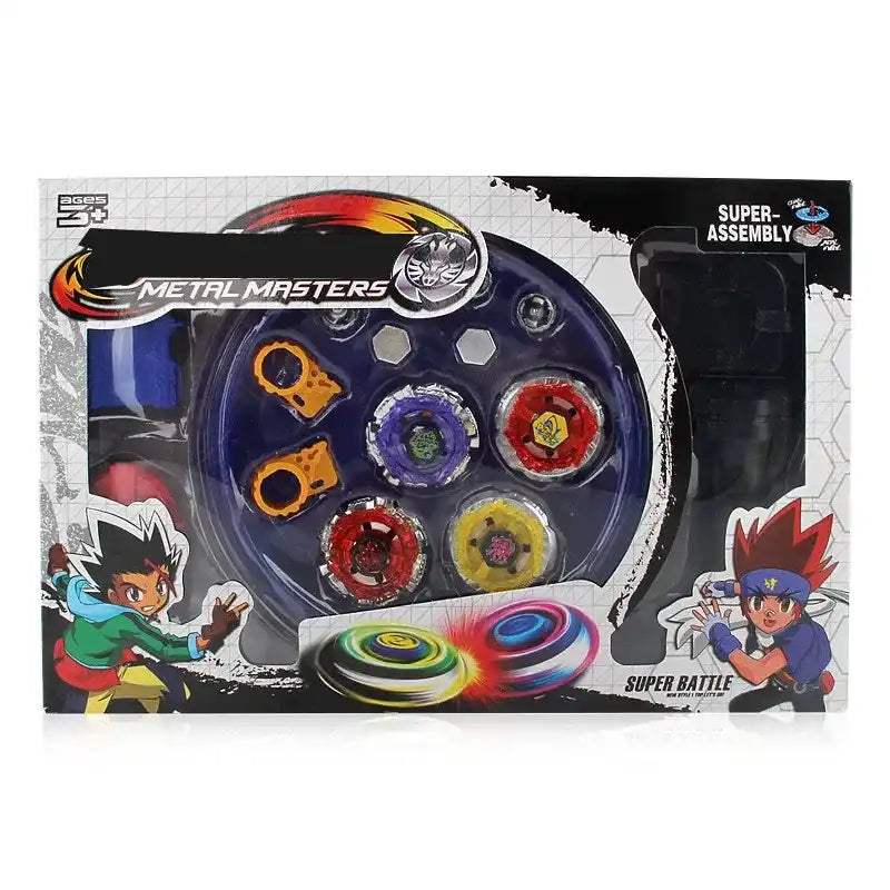 Beyblade Metal Masters Playset – 4 Beyblades, 2 Launchers & Stadium ...